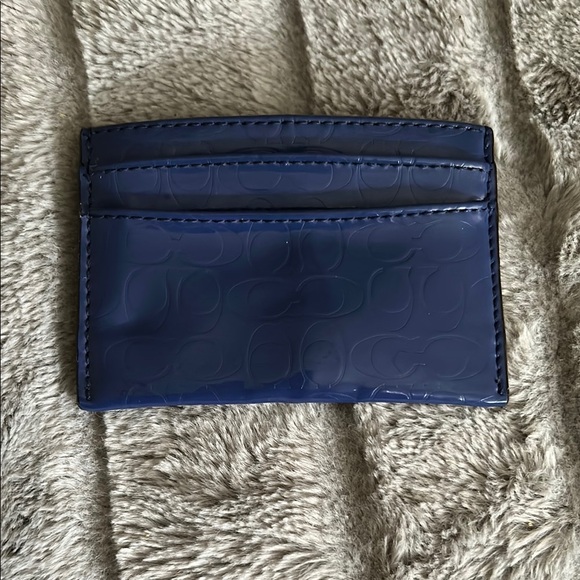 Coach | Accessories | Coach Blue Embossed Card Holder | Poshmark